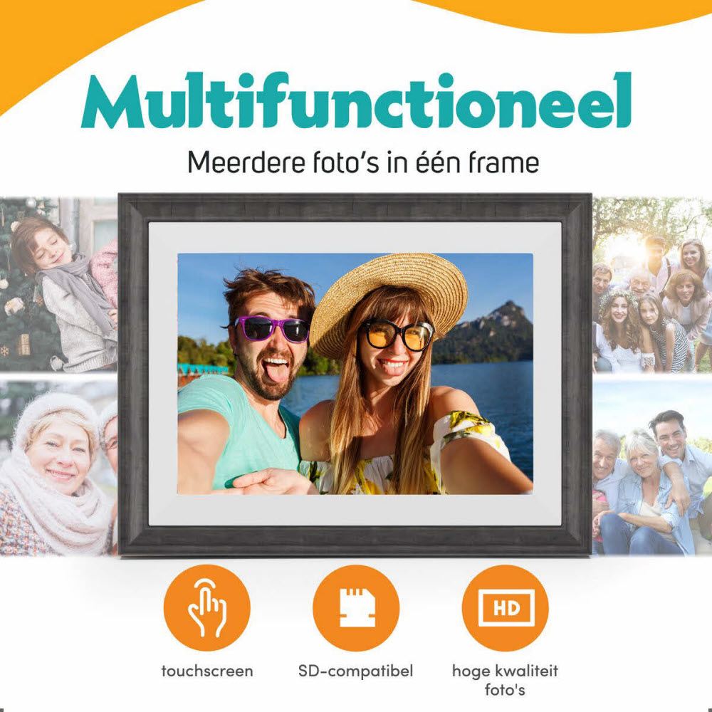 Frameo digitale fotokaders met App en WiFi